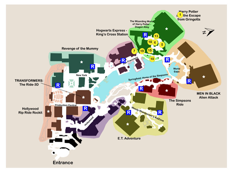 Wizarding World of Harry Potter Maps - Universal Orlando Resort ...
