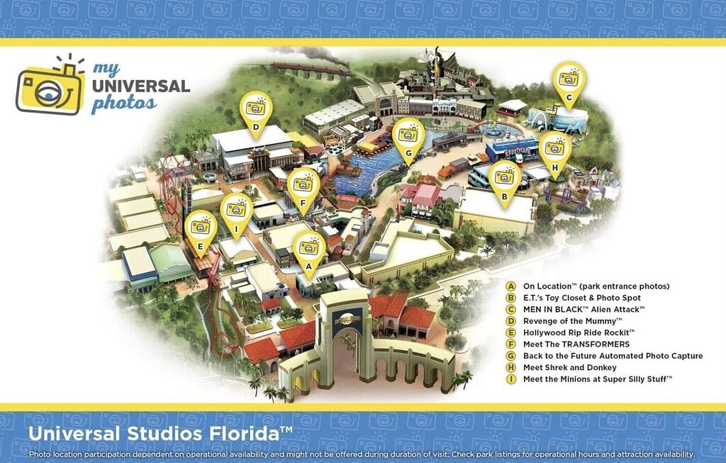 Universal Photo Pass locations - Other - TouringPlans Discussion Forums