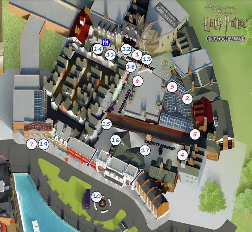 Wizarding World of Harry Potter Maps - Universal Orlando Resort ...