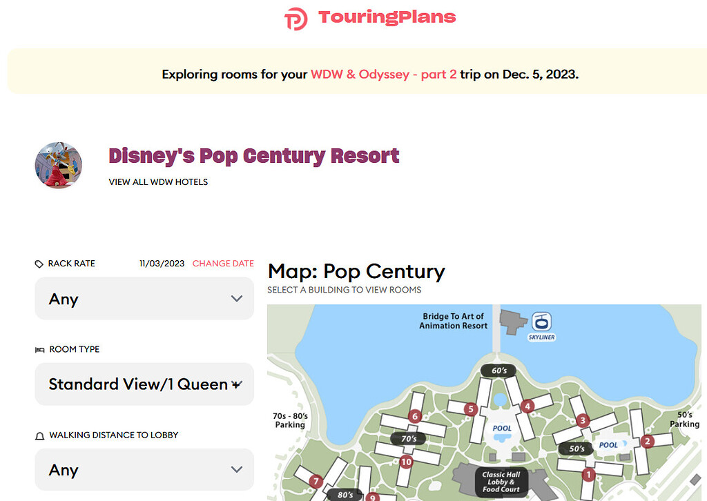 TP Website Redesign - Requesting Room - Split Stay - Walt Disney World - TouringPlans Discussion ...